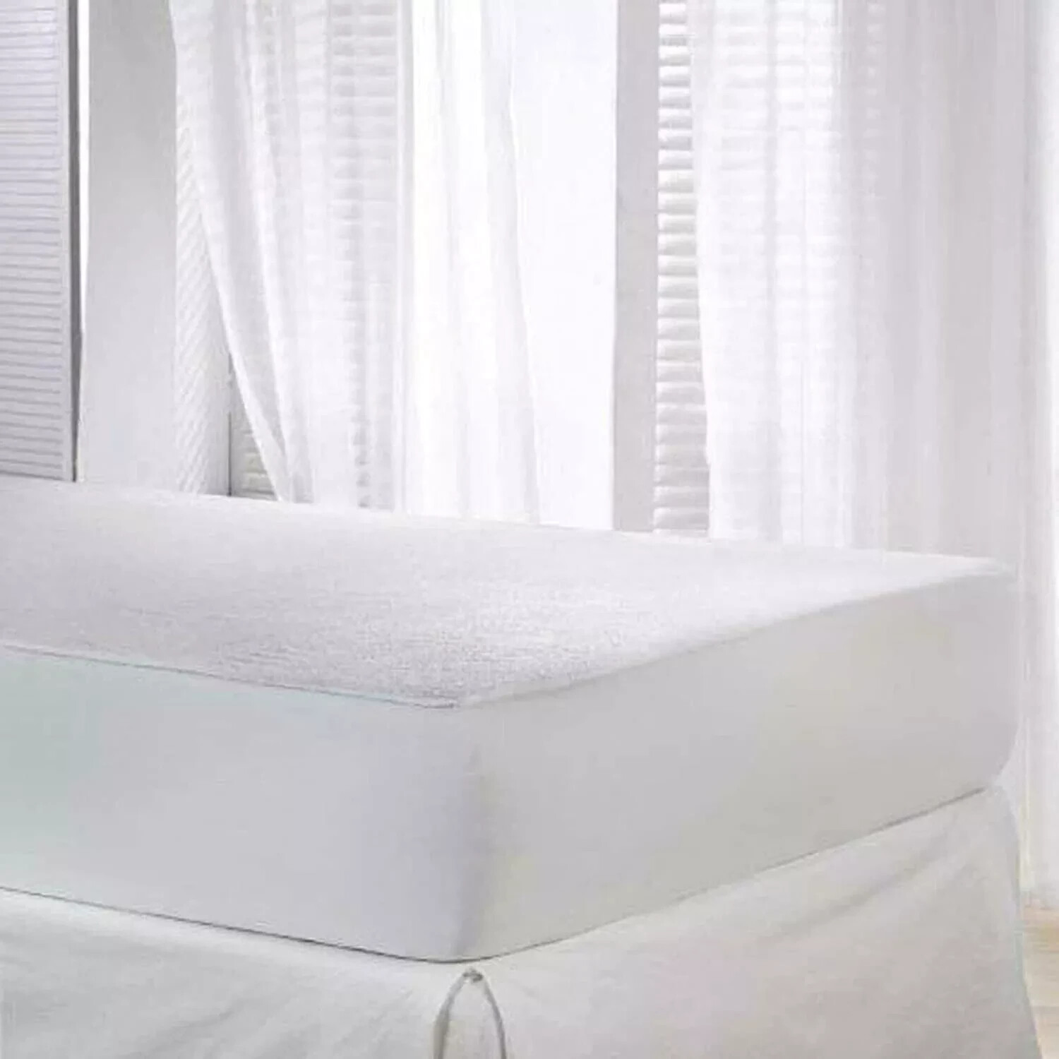 Extra Deep Quilted WATERPROOF Mattress Protector Anti-allergic Fitted ...
