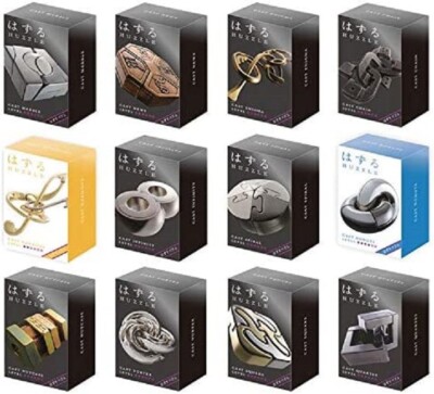 HANAYAMA HUZZLE cast 12 types set Puzzle disassemble block puzzle Japan ...