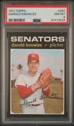 1971 Topps #261 Darold Knowles PSA 8 | eBay