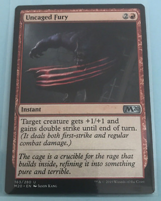 Uncaged Fury MTG Core Set 2020 163/280 Regular Uncommon | eBay