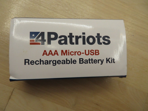 4Patriots Survival AAA Micro USB Rechargeable Battery Kit | eBay