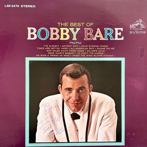 BOBBY BARE HAND SIGNED AUTOGRAPH LP ALBUM -"THE BEST OF" | eBay