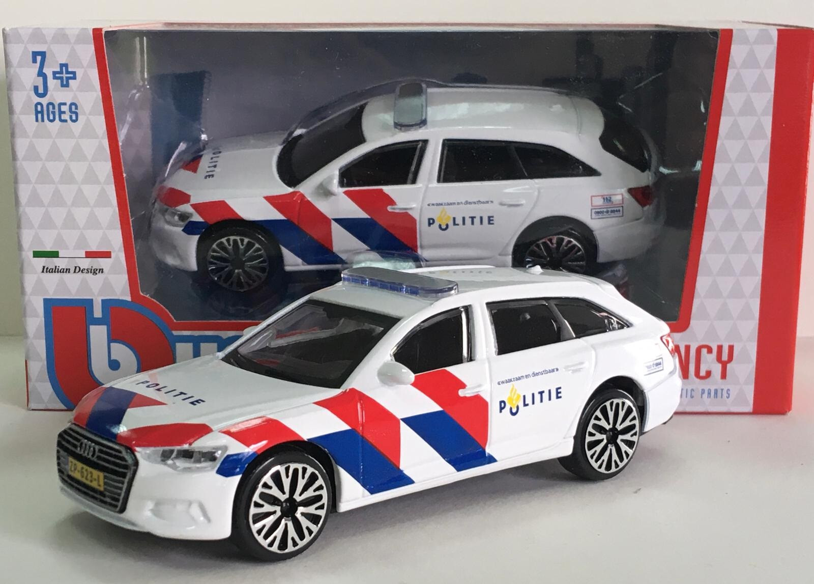 Bburago 2019 Audi A6 Avant Dutch Police 1:43 Scale 4 Inch Diecast Model ...