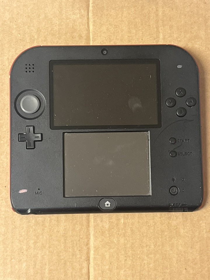Nintendo 2DS Handheld Video Game Console Black & Red FTR-001 (Console ...