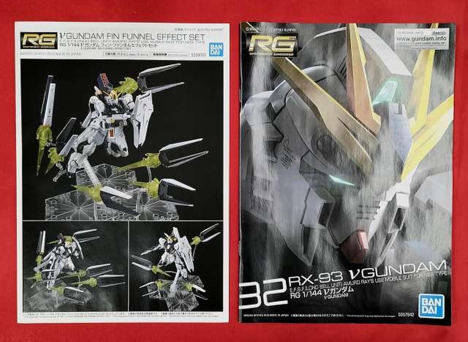 Bandai 1/144 Rg Gundam Finn Funnel Effect Set | eBay