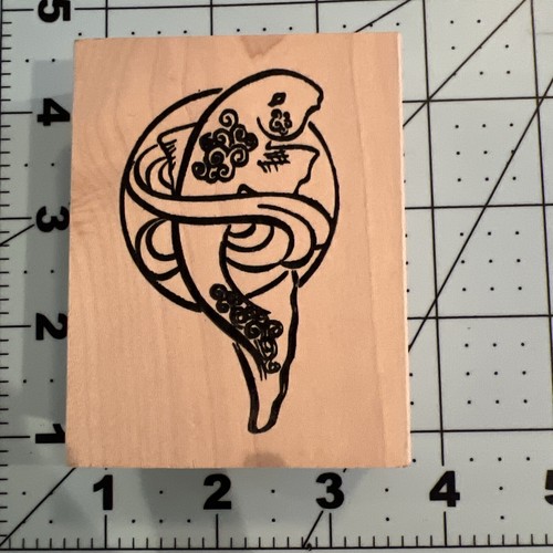 Prickley Pear Rubber Stamp Abstract Art Design Shape Fish FF0027 New | eBay