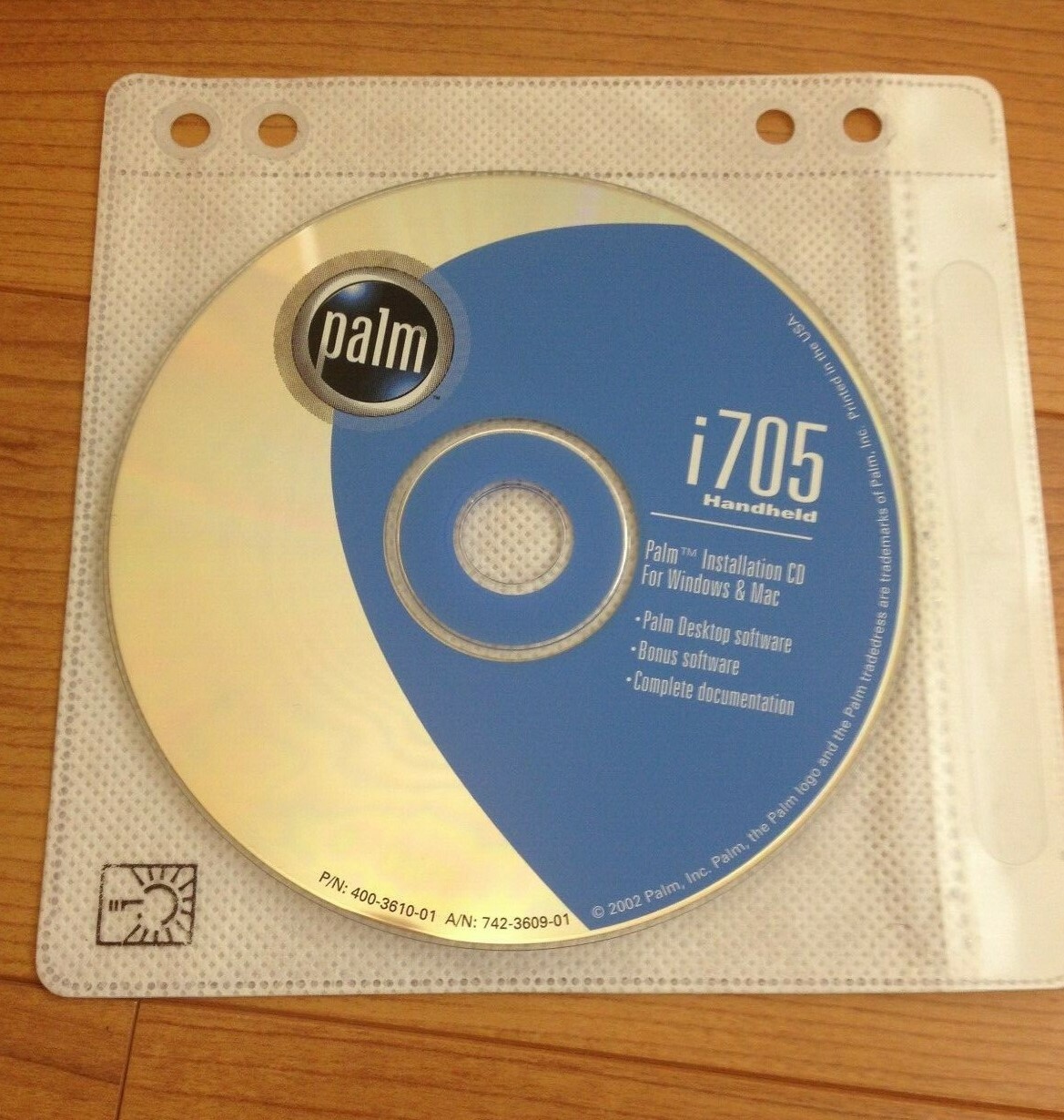 Palm i705 Software CD-Rom for Palm i705 PDA Handheld Organizer RARE ...