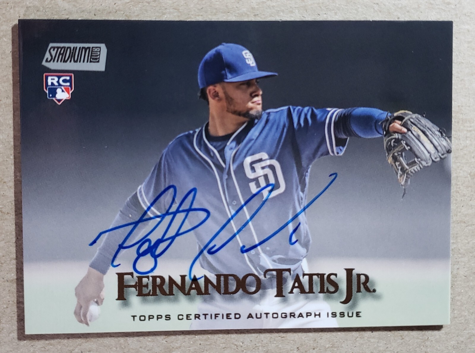 2019 Topps Stadium Club Fernando Tatis Jr. Auto RC #SCA-FTA Padres ...