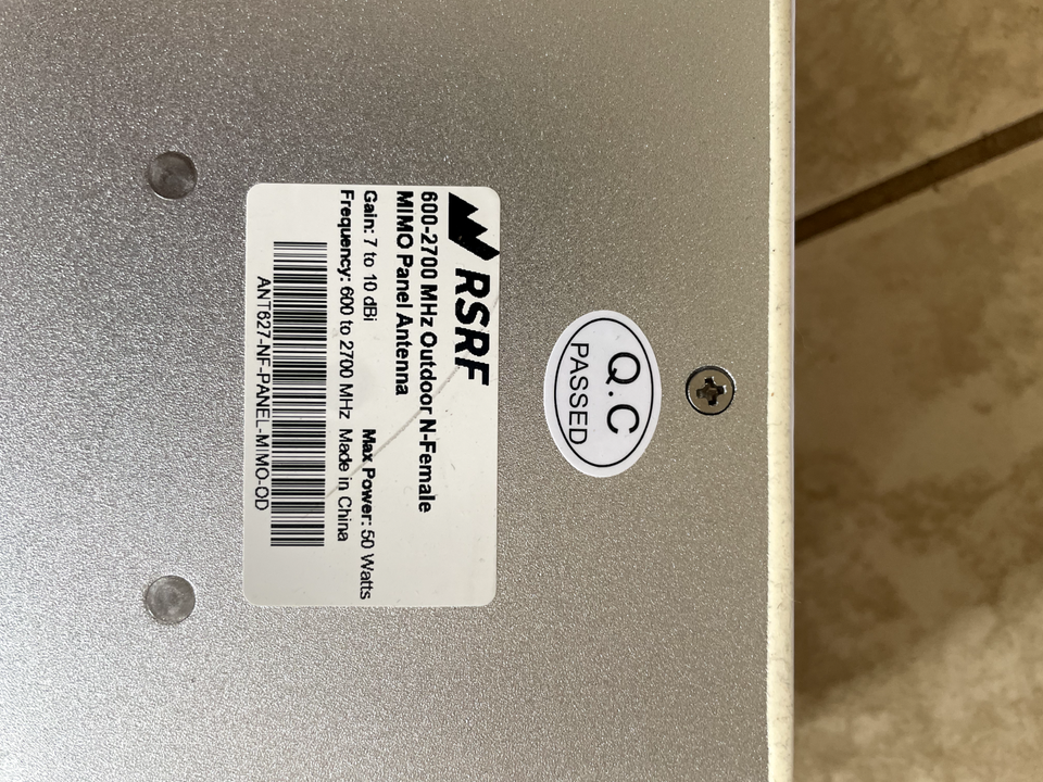 MIMO Panel Antenna Kit by Waveform | +9 dBi Gain | 600-2700 MHz | for ...