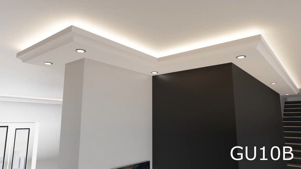 COVING GU10 DOWNLIGHT AND LED EPS PLASTER COATED Ceiling Wall *PREMIUM ...