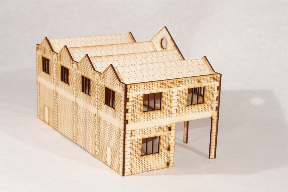 BS001 Bus Station OO Gauge Model Laser Cut Kit | eBay