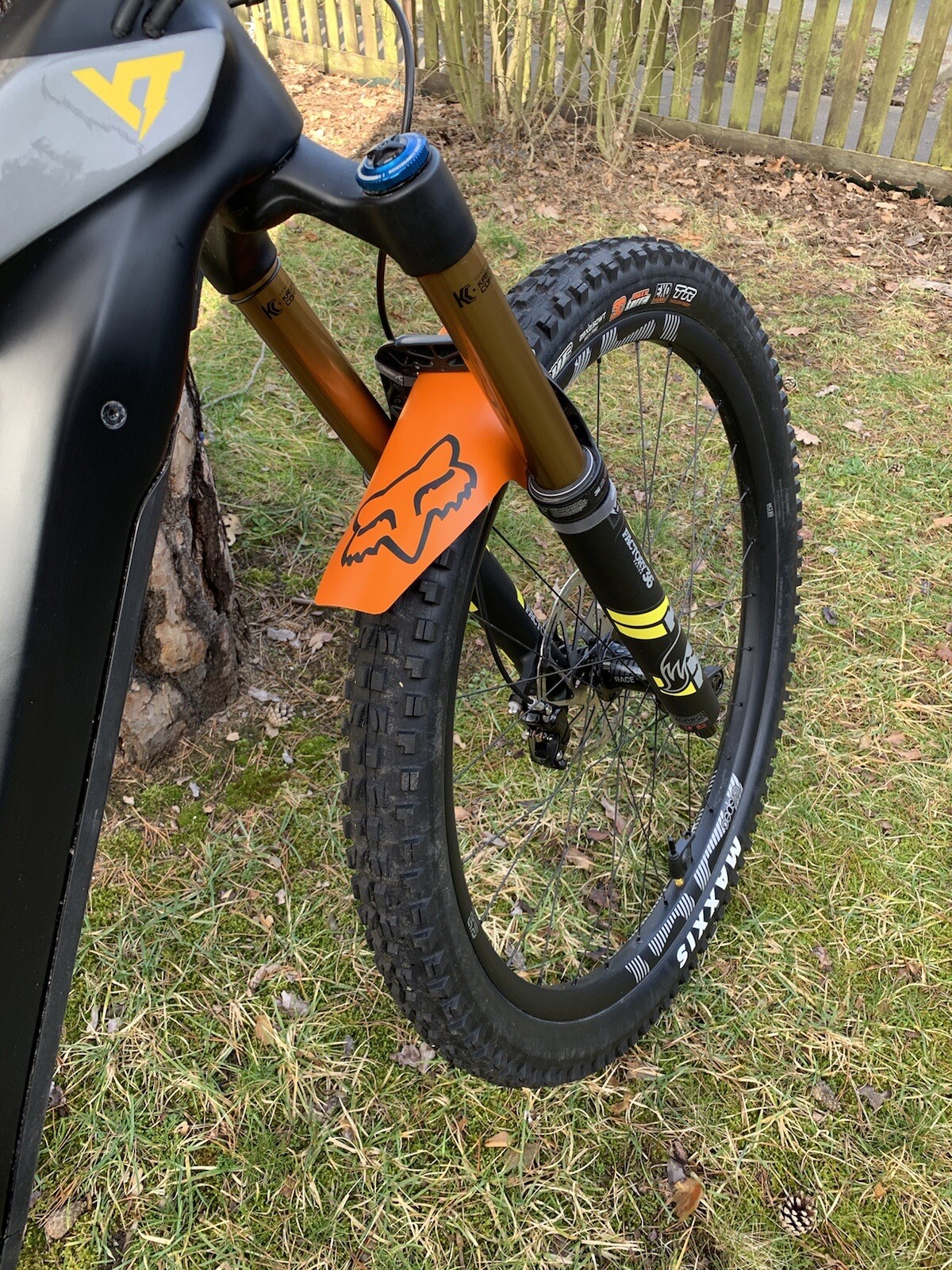 Org.Fox Mudguard Fahrrad Schutzblech MTB Ebike Orange ,Schwarz-w.INCL ...