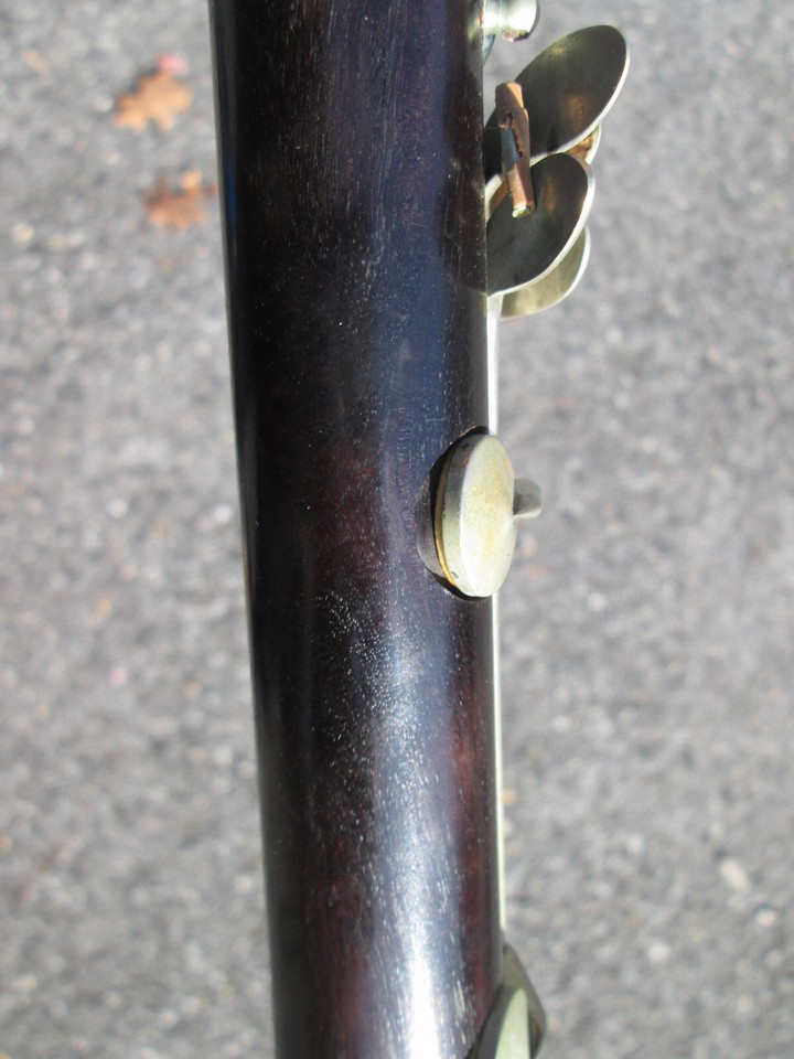 Vintage 1920s Harry Pedler & Co Elkhart WOOD Clarinet & CASE COMPLETE ...