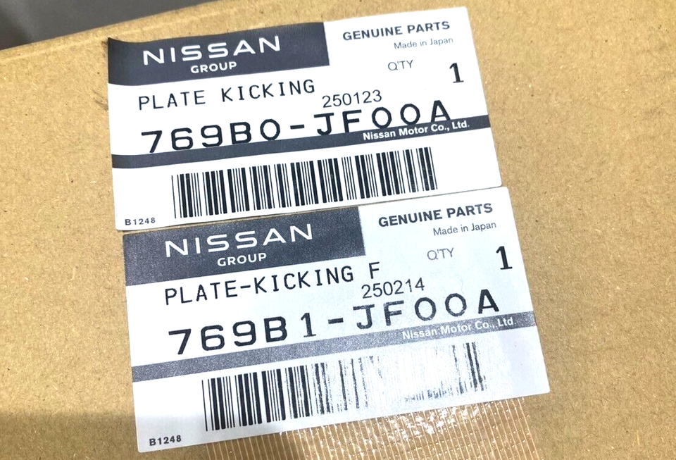 Nissan Genuine GT-R R35 Kicking Plate Left Right Black OEM | eBay