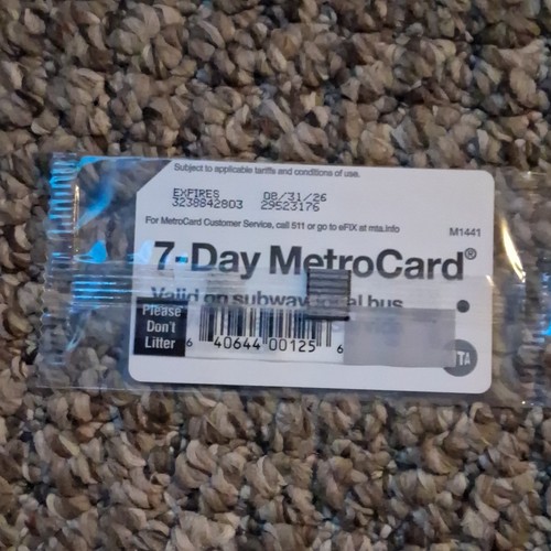 7-Day MetroCard New York City Subway Expiration 2026 Collectible | eBay
