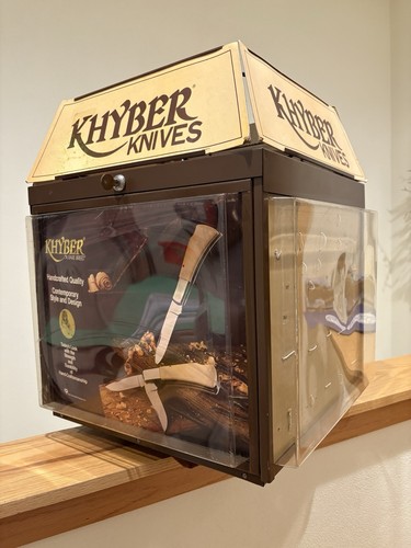 Vintage Rotating Knife Display - Khyber Kabar Knife Countertop Display ...