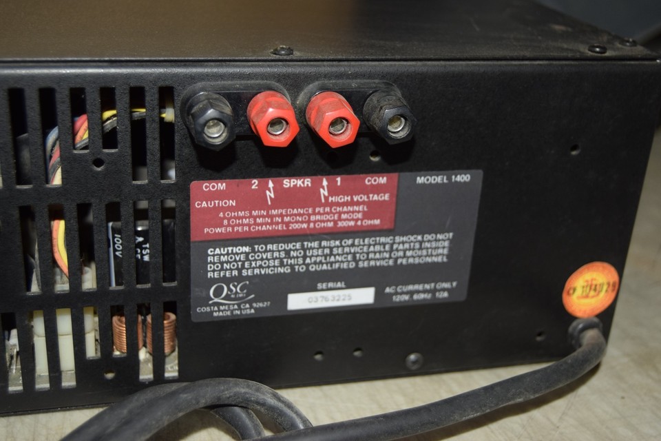 QSC 1400 Professional 2-Channel Power Amp **TESTED** | eBay