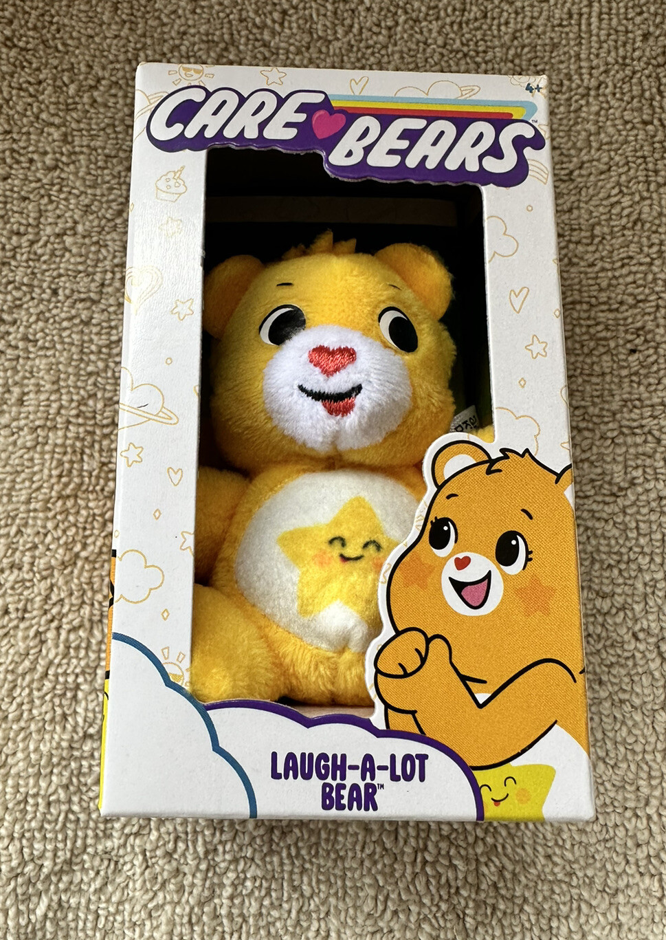 Care Bears Micro LAUGH-A-LOT Bear Mini 3” Yellow Bear Plush NEW for ...