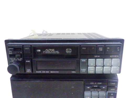 JUNK Alpine 7284J 3347 11-Band EQ Cassette Deck Car Audio Black Vintage ...