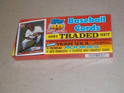 1991 Topps Traded Baseball Complete Factory Sealed Set Rare Nice! B59 ...
