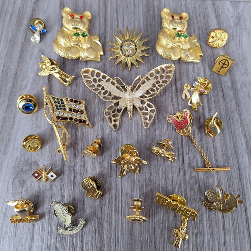 Vtg Brooches Lapel Hat Pins Lot of Collectible Jewelry | eBay