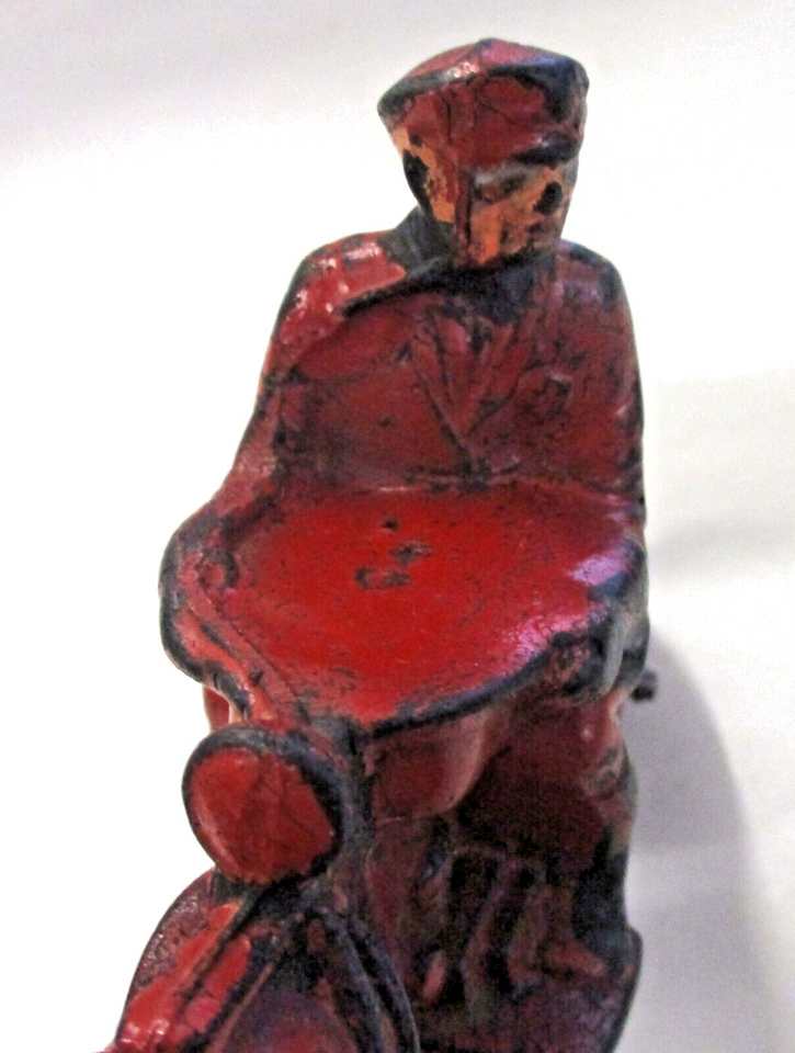 VINTAGE AUBURN RUBBER POLICEMAN MOTORCYCLE | eBay