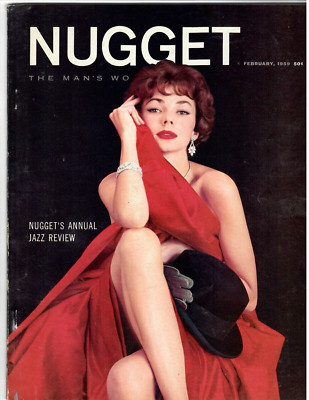 Vintage Men's Pinup Magazine NUGGET Feb. 1959 Jean Patrick, Terry ...