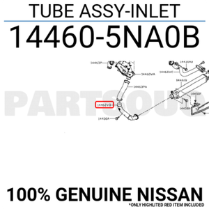 144605NA0B Genuine Nissan TUBE ASSY-INLET 14460-5NA0B | eBay