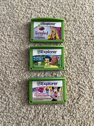 Leapfrog Leappad 2 3 Cartridge Game Bundle Mini’s Boutique Tangled ...