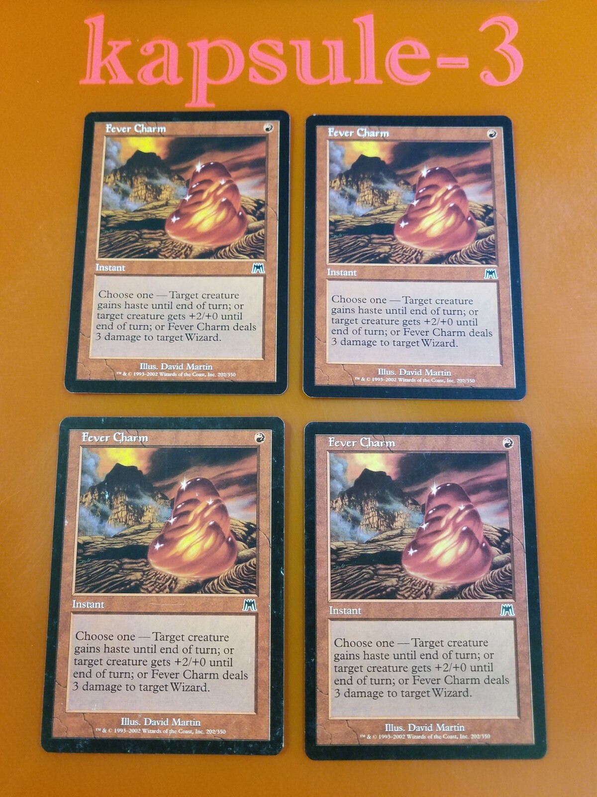 4x Fever Charm | Onslaught | MTG Magic Cards | eBay