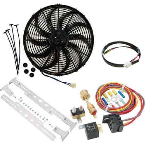 Champion Cooling Systems CCFK16K2 Swept-Blade Electric Cooling Fan Kit ...