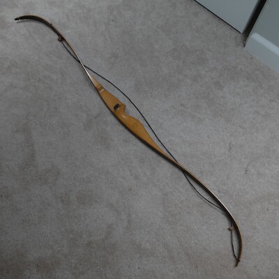 Bear Archery Black Bear Glass Powered Vintage Recurve Bow Brown 45lbs ...