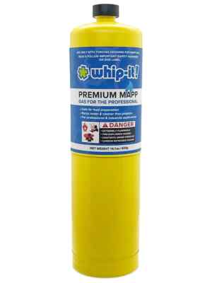 Whip It Brand 1 pk MAPP MAP PRO Gas Fuel Cylinder ,Hotter than Propane ...