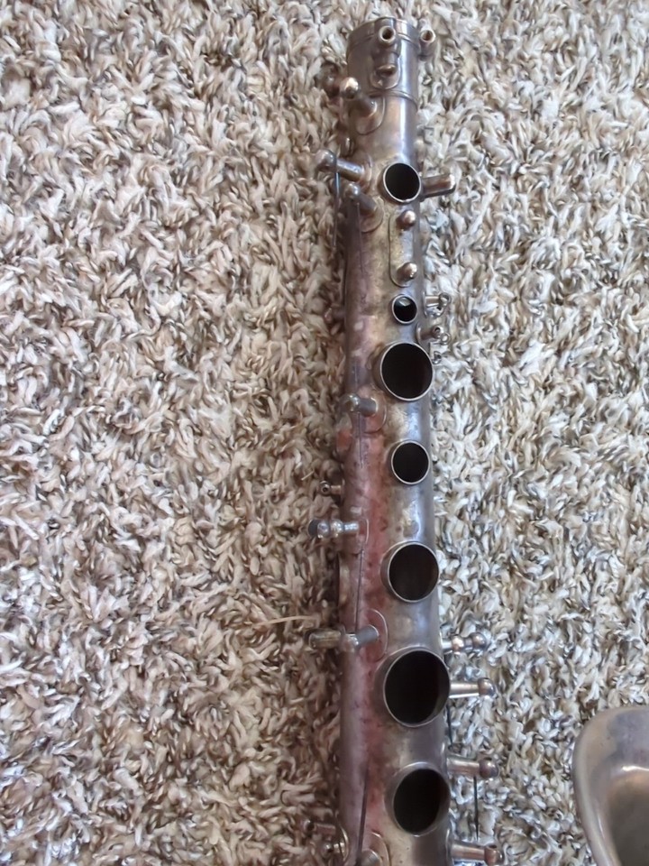 Buescher True Tone Alto Saxophone Body Only-No Keys SN:229325 Silver ...