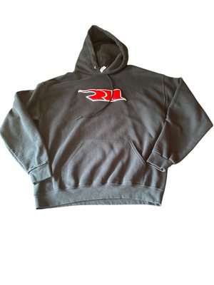 Black Hooded Sweatshirt Letter Rahal Letterman Racing Logo XL Gildan ...