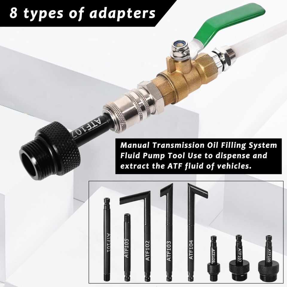 3L Transmission Oil Filling Tool System Fluid Pump Manual 8x ATF ...