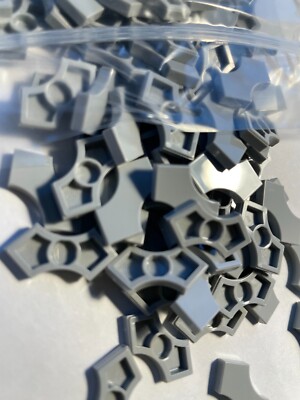 LEGO-NEW-#3396-LIGHT BLUISH GREY-TILE MOD/ 2 X 2 W/2 1 X 1 CURVEDCUTOUT ...