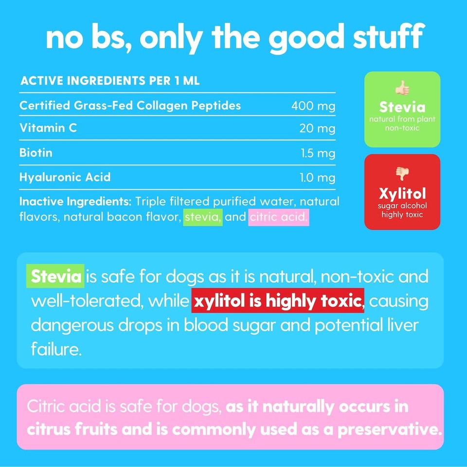 Skin and Coat Supplement for Dogs, Cats | Liquid Collagen for Dogs ...