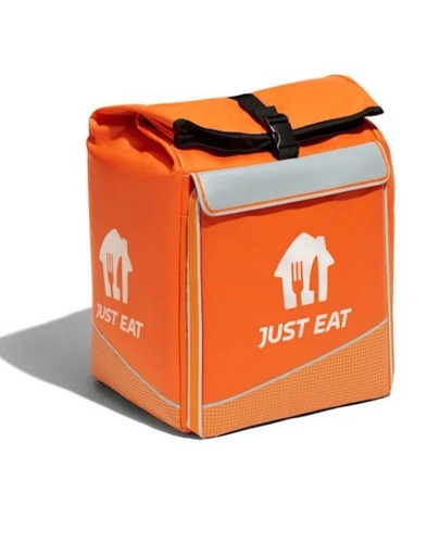 Just Eat Food Delivery Backpack, Large Thermal Hot bag. Roll Top ...