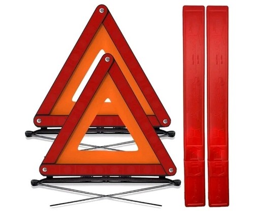 Set Of 2 Warning Triangles For Cars - Car Triangle Warning Sign ...