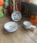 M.A. HADLEY STONEWARE POTTERY BOWLS SET OF 2 & 1 LITTLE DIPPER BOWL ...