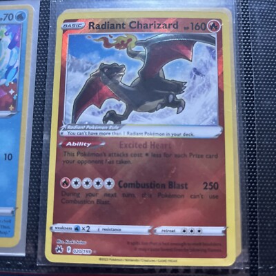 Pokémon Radiant Charizard Crown Zenith 020/159 reverse Holo perfect ...