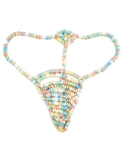 CANDY G-STRING KNICKERS EDIBLE Womens UNDERWEAR Sexy gift sherbet UK ...