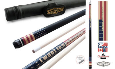 Champion GA1 Gator Pool Cue Stick, 314 Taper, 5/6x 18, White or Black ...