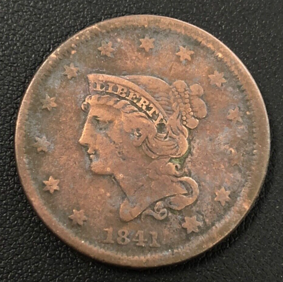 1841 Braided Hair Large Cent | eBay
