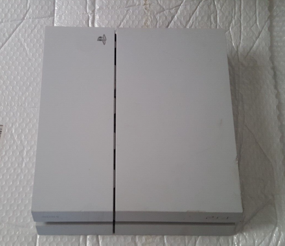 PlayStation 4 PS4 Top & Bottom White W/ Black Mid Cover Housing Shell ...