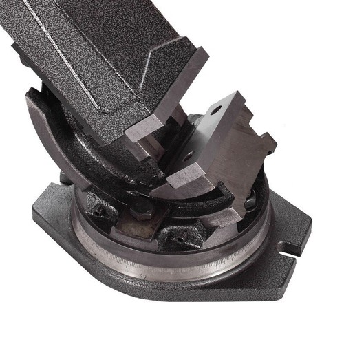 5 Inch Inclinable Angle Solid Flat Tongs 360-Degree Rotary Precision ...