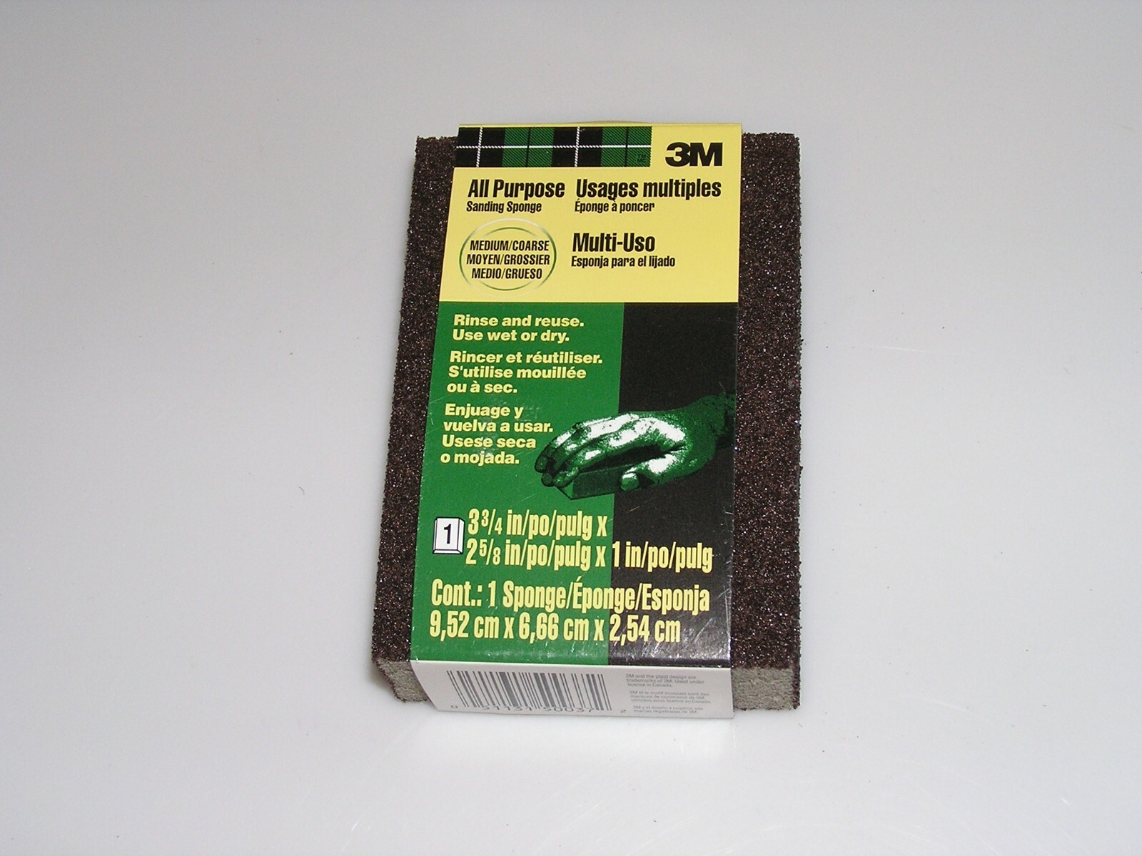 3M All Purpose Sanding Sponge Medium/coarse 909na for sale online | eBay