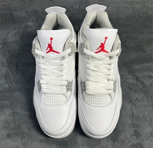 Jordan Air Jordan 4 Retro "Tech White" Mid Top Basketball Shoes | eBay