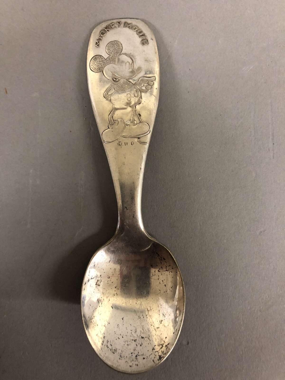 Tiny Mickey Mouse Silver Spoon